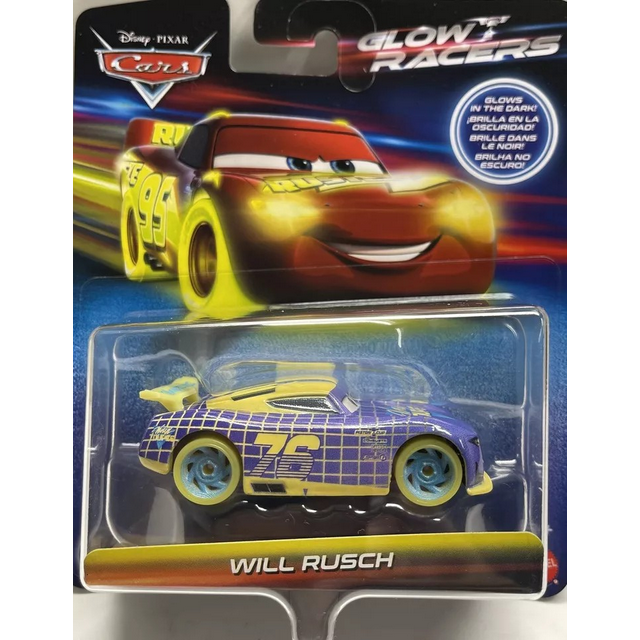 Disney Pixar Cars Glow RAcers Will Rusch - Walmart.com