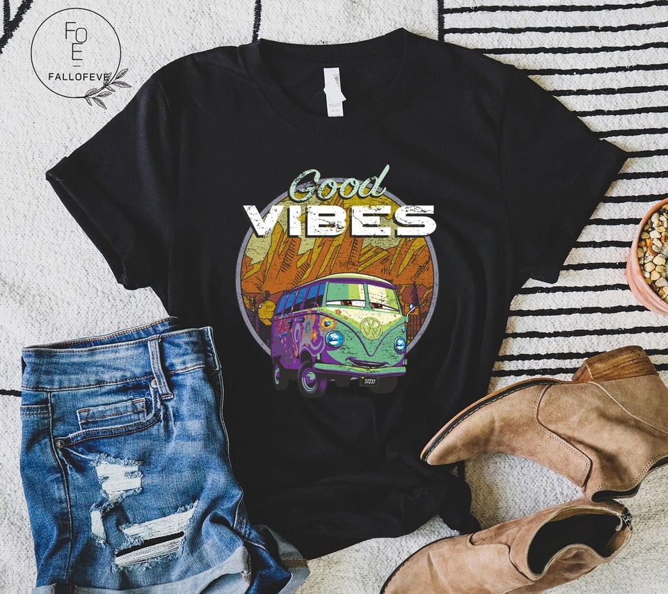 Disney Pixar Cars Good Vibes Teet Shirt, Size M, Tee Black New ...