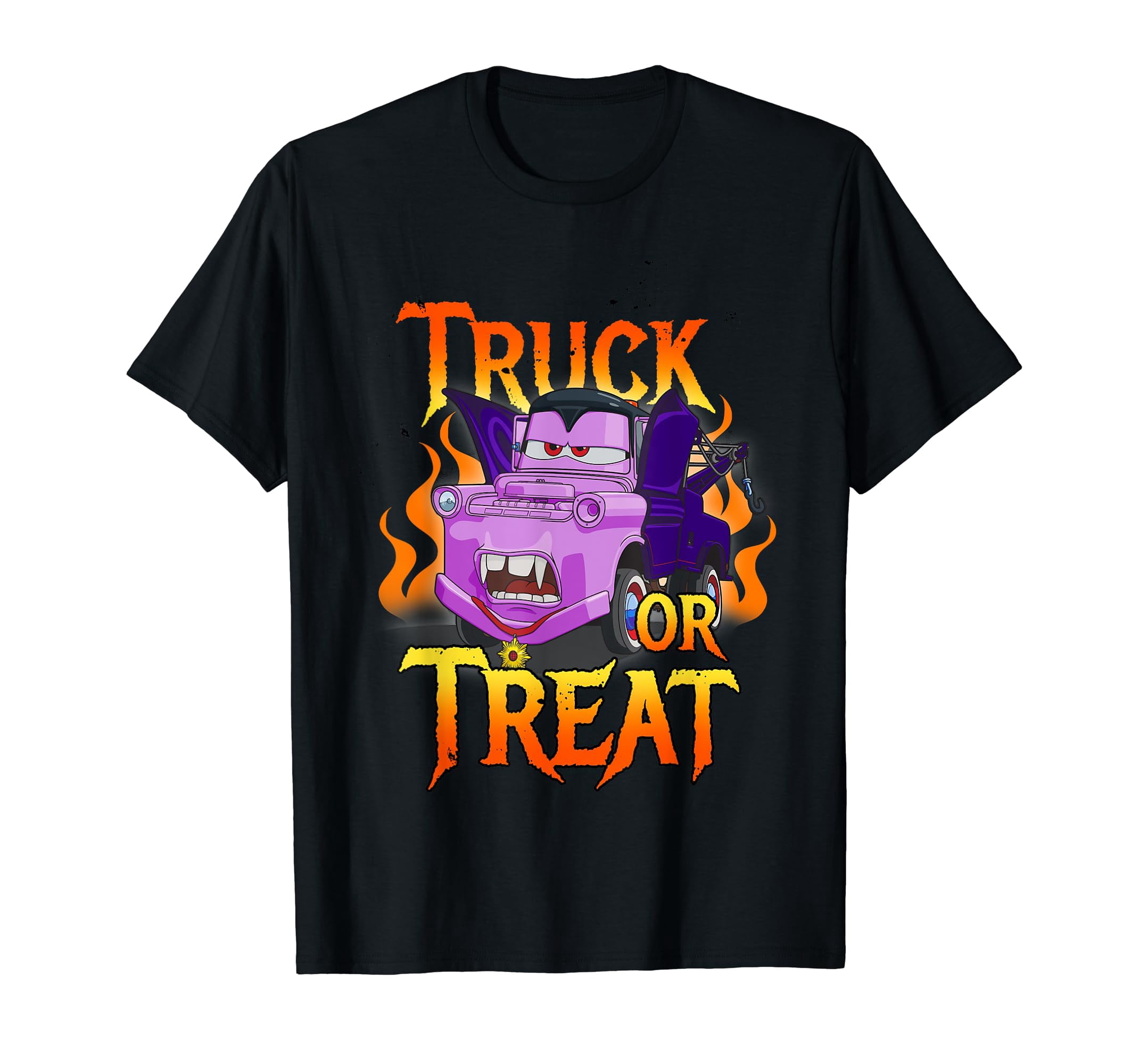 Disney Pixar Cars Halloween Vampire Truck Or Treat T-Shirt - Walmart.com
