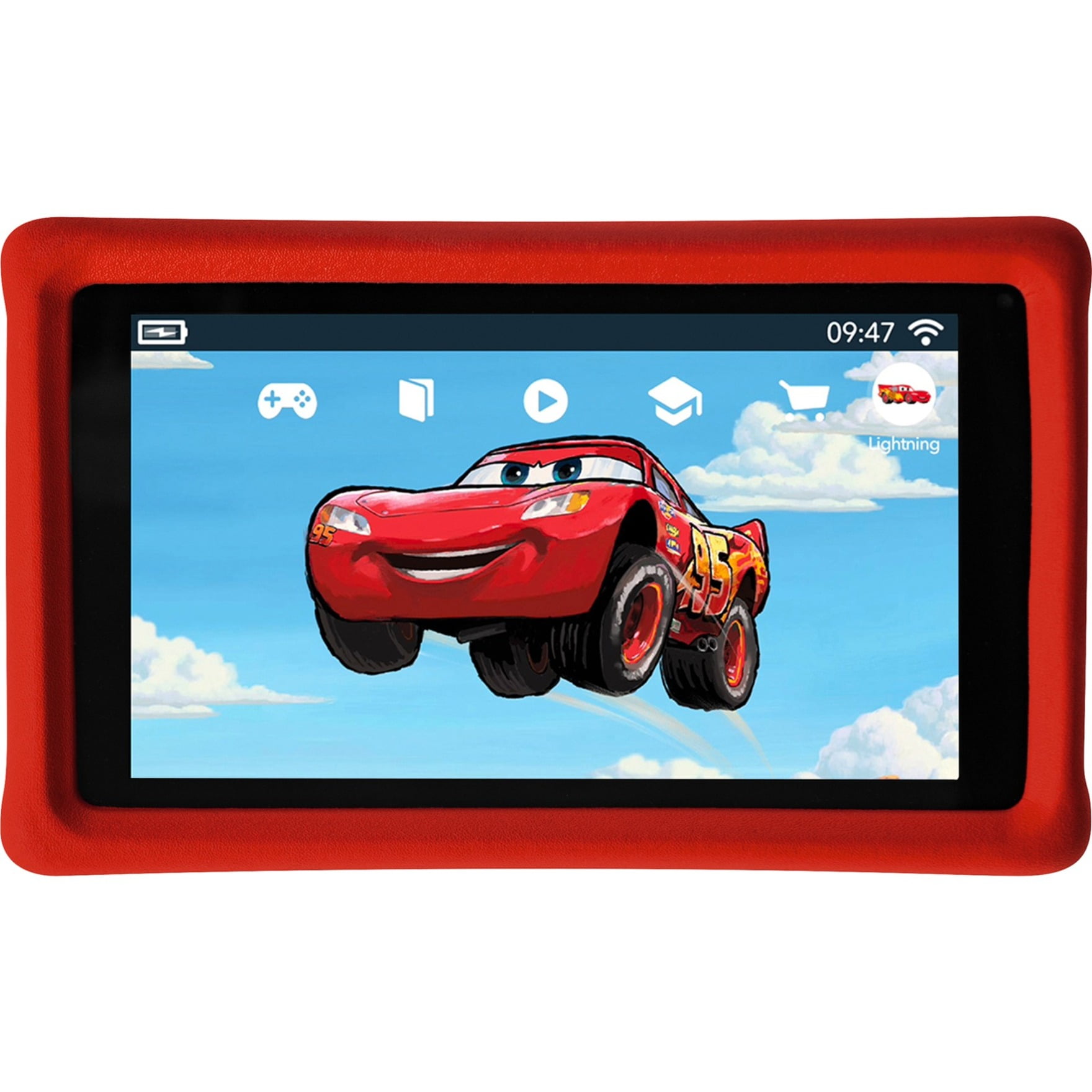 "Pebble Gear Disney Cars 7"" Kids Tablet with Games, eBooks, and ...