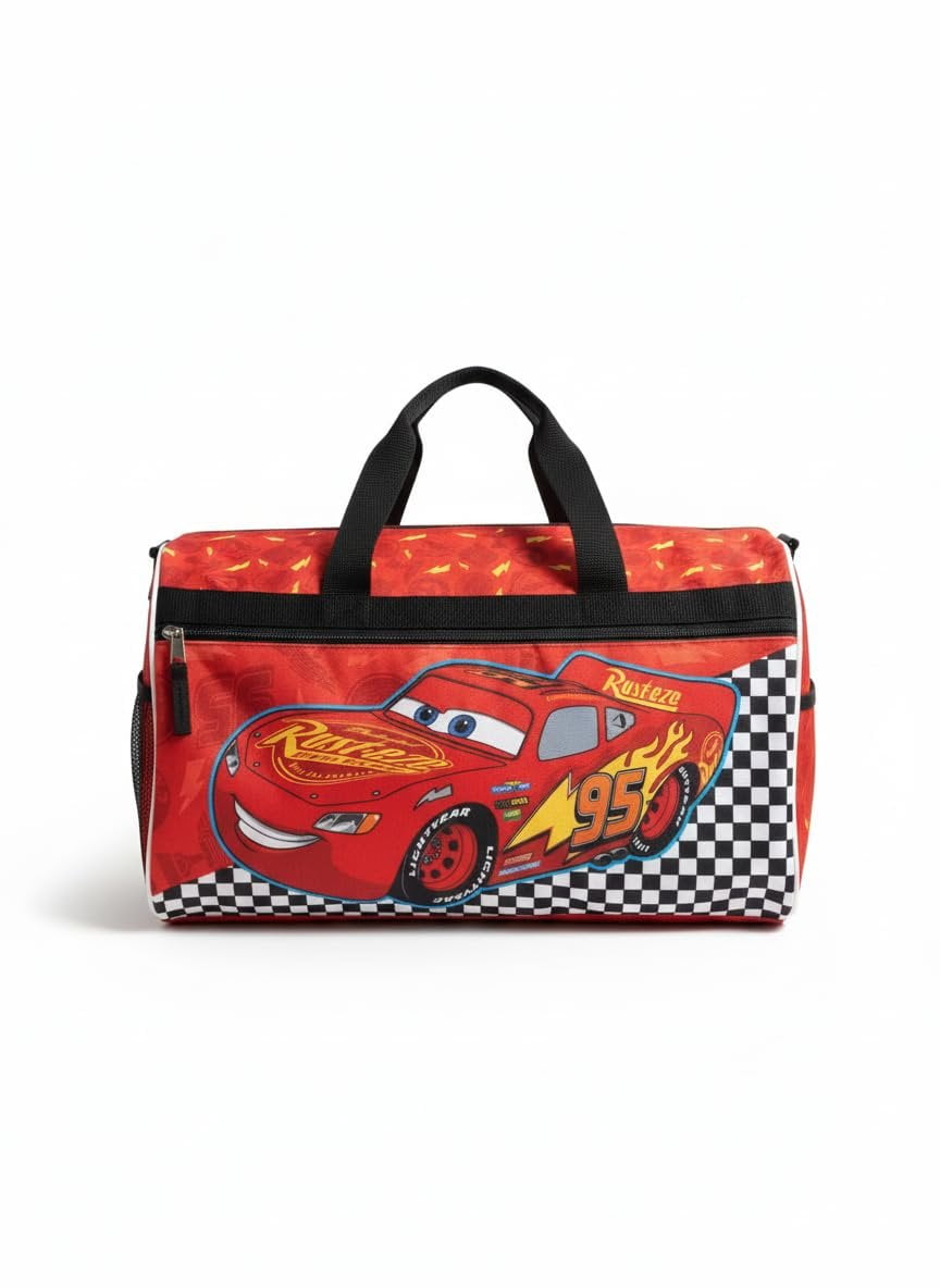 Disney Pixar Cars Kids Duffle Bag Lightning McQueen Travel Gym Bag with ...