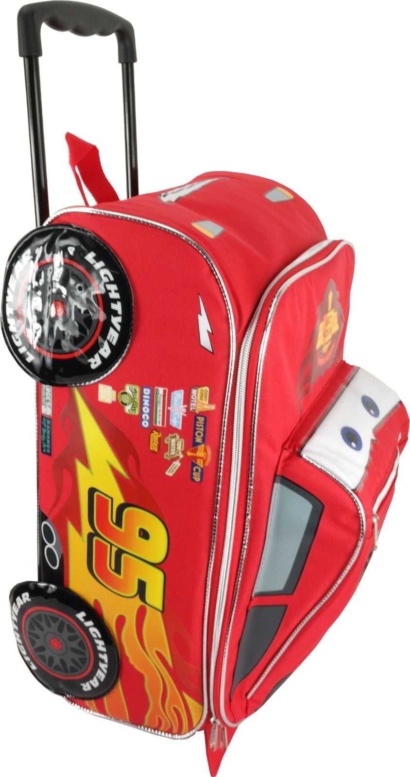 Disney Pixar Cars Kids Rolling Lightning McQueen Carry-on Luggage ...