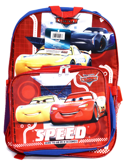 Disney Pixar Cars Large 16" Backpack and Lunch Box Set - Walmart.com