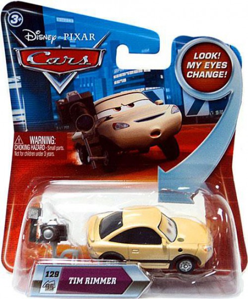 Disney Pixar Cars Lenticluar Eyes Change Tim Rimmer Die Cast Toy Car ...
