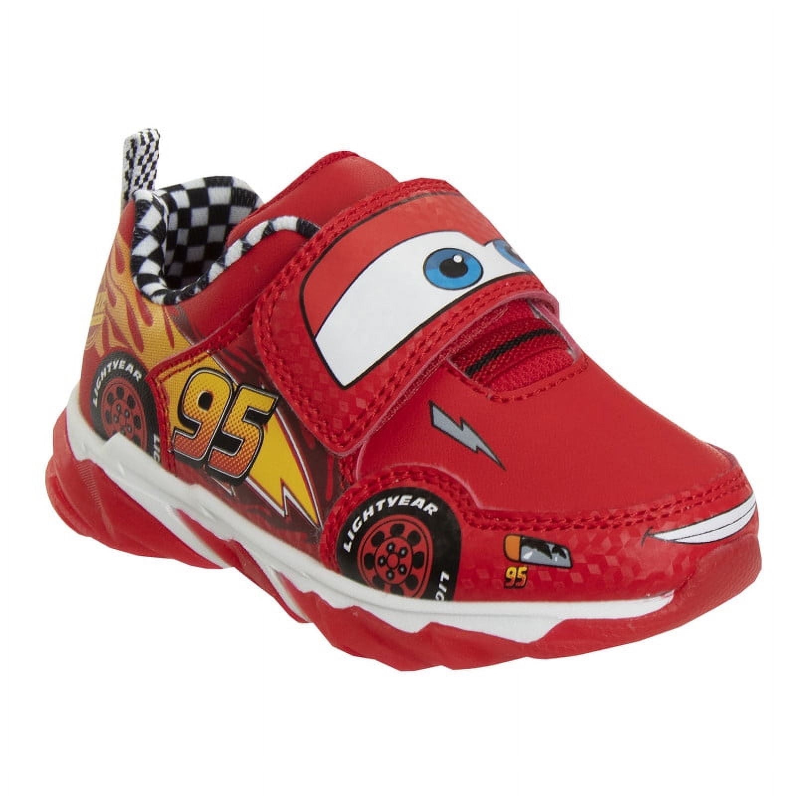 Disney Pixar Cars Lightning McQueen Light Up Sneakers. (Toddler/Little ...