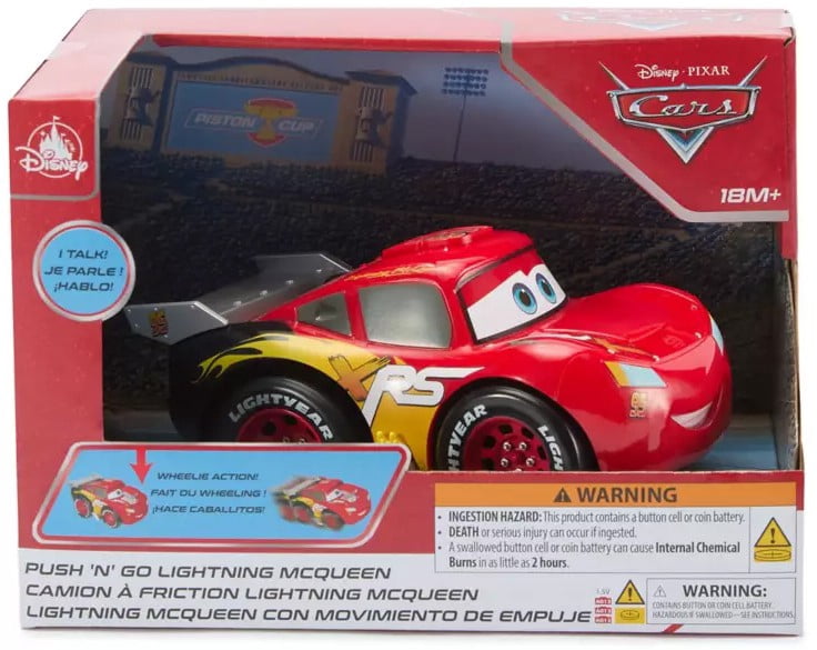 Disney / Pixar Cars Lightning McQueen Push 'N' Go Talking Vehicle ...