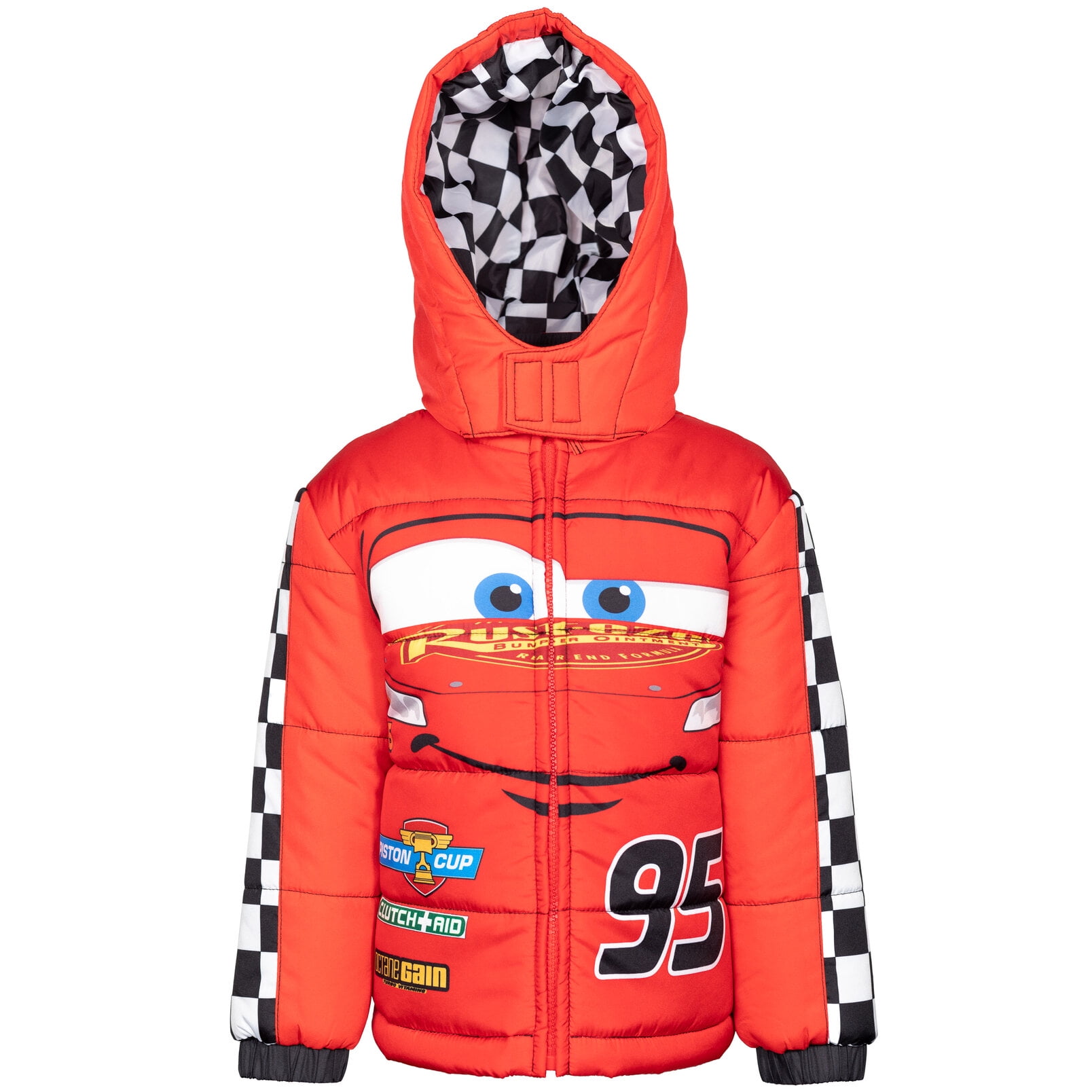 Disney Pixar Cars Toddler Boys Lightning McQueen Winter Coat, Zip Up ...