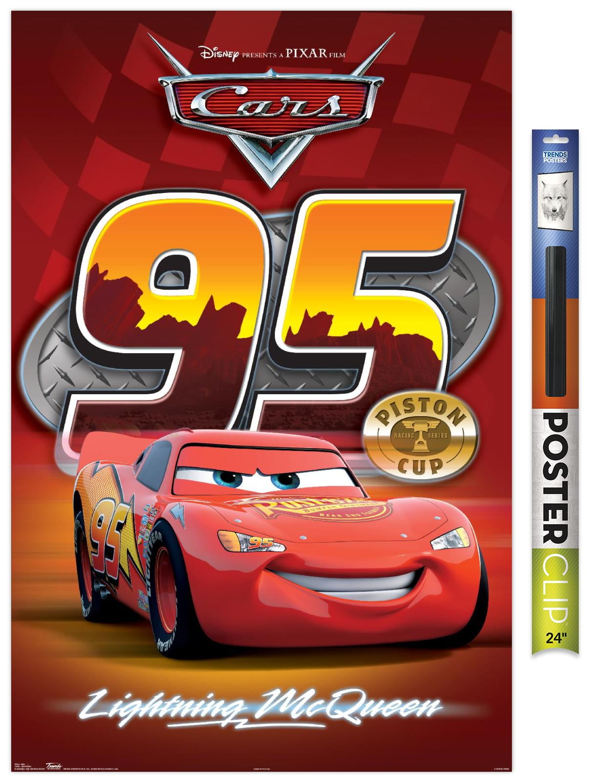 Disney Pixar Cars - Lightning Wall Poster, 22.375" x 34" - Walmart.com