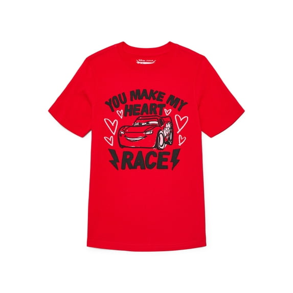 Disney Pixar Cars Little Boys and Big Boys Valentine's Day Graphic Tee ...