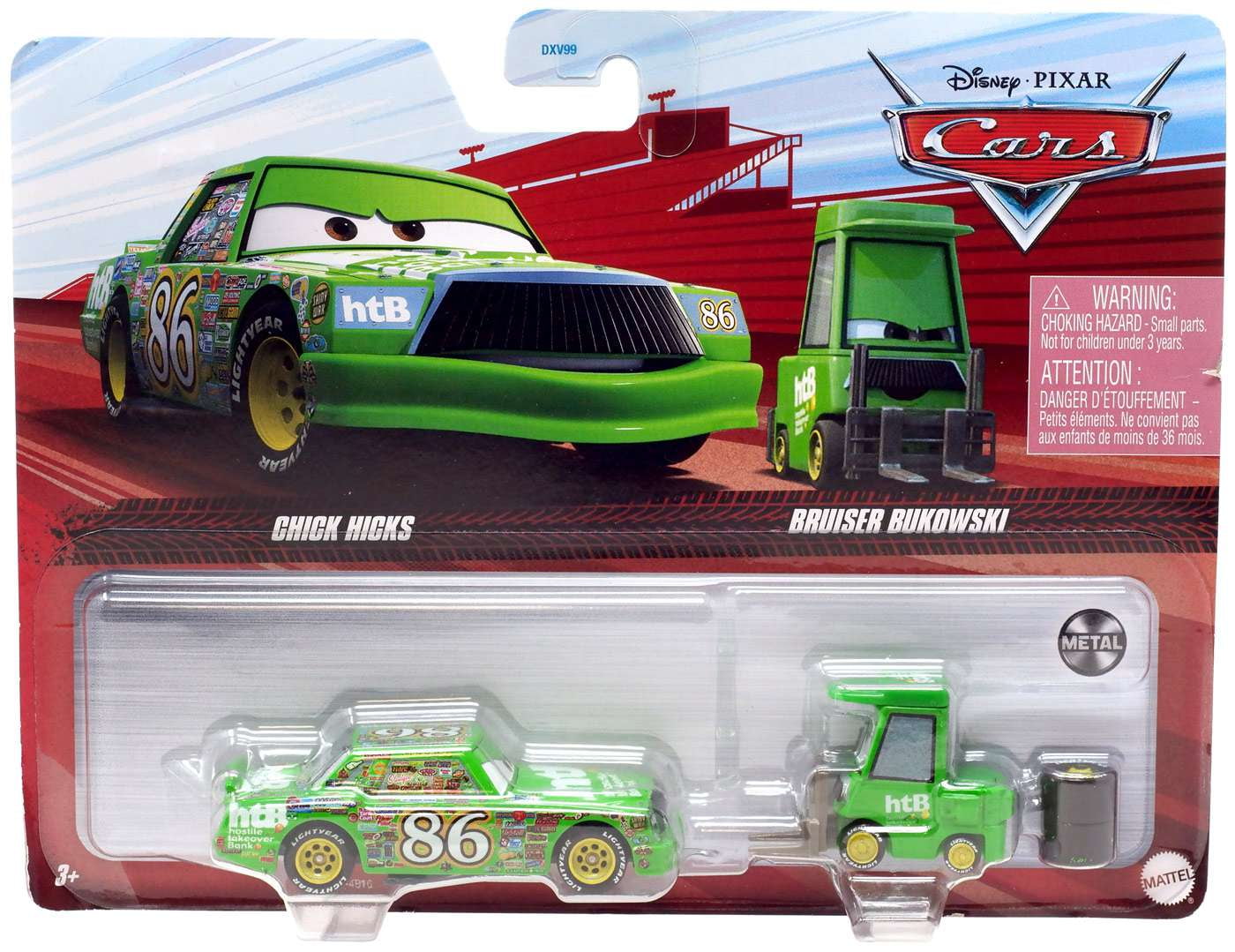 Disney / Pixar Cars Metal Chick Hicks & Bruiser Bukowski Diecast Car 2 ...
