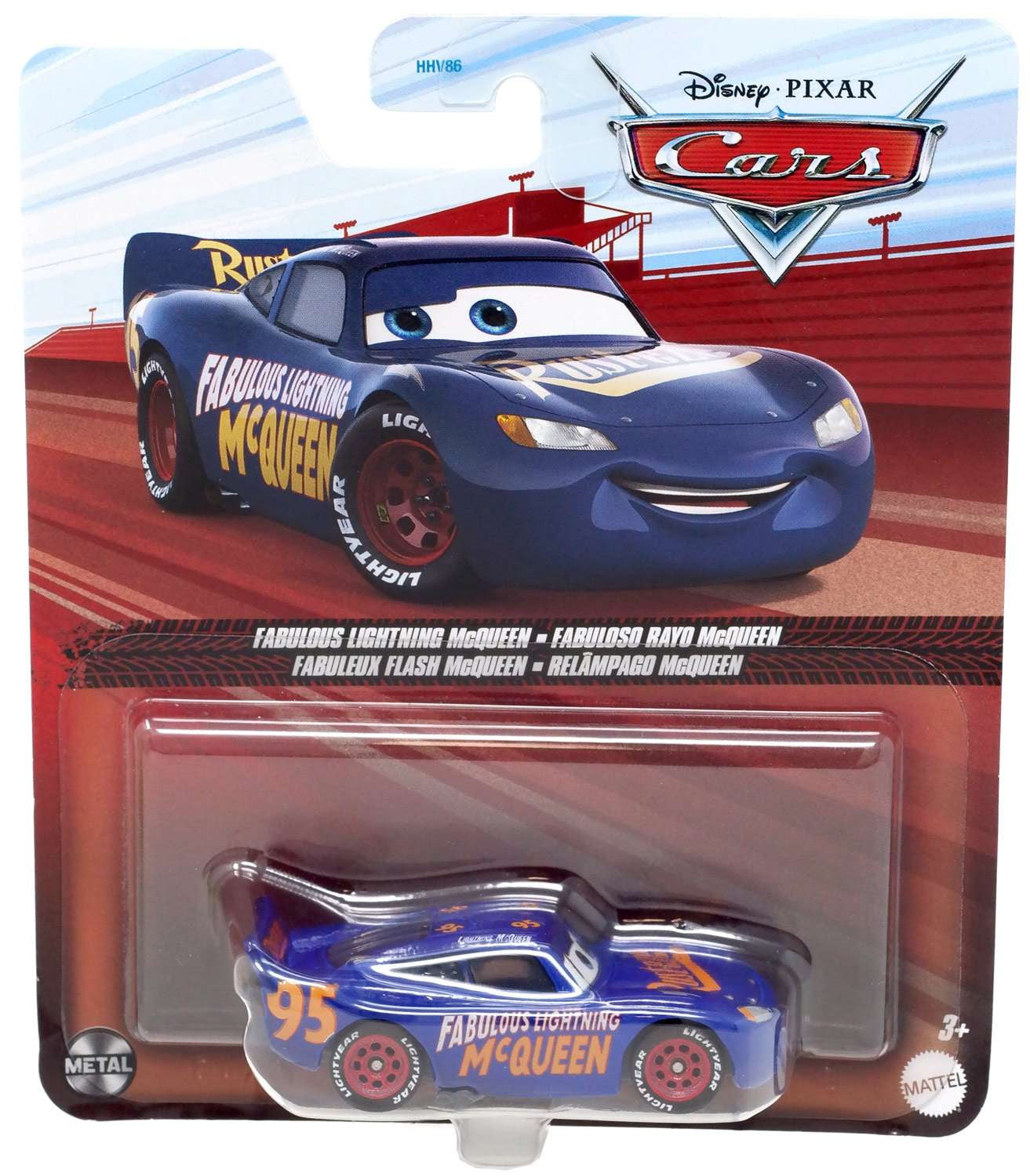 Disney / Pixar Cars Metal Fabulous Lightning McQueen Diecast Car (V2 ...