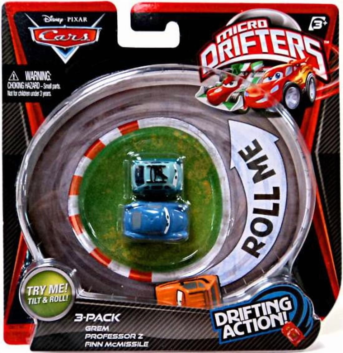 Disney Cars Micro Drifters Grem, Professor Z & Finn McMissile Mini Cars ...