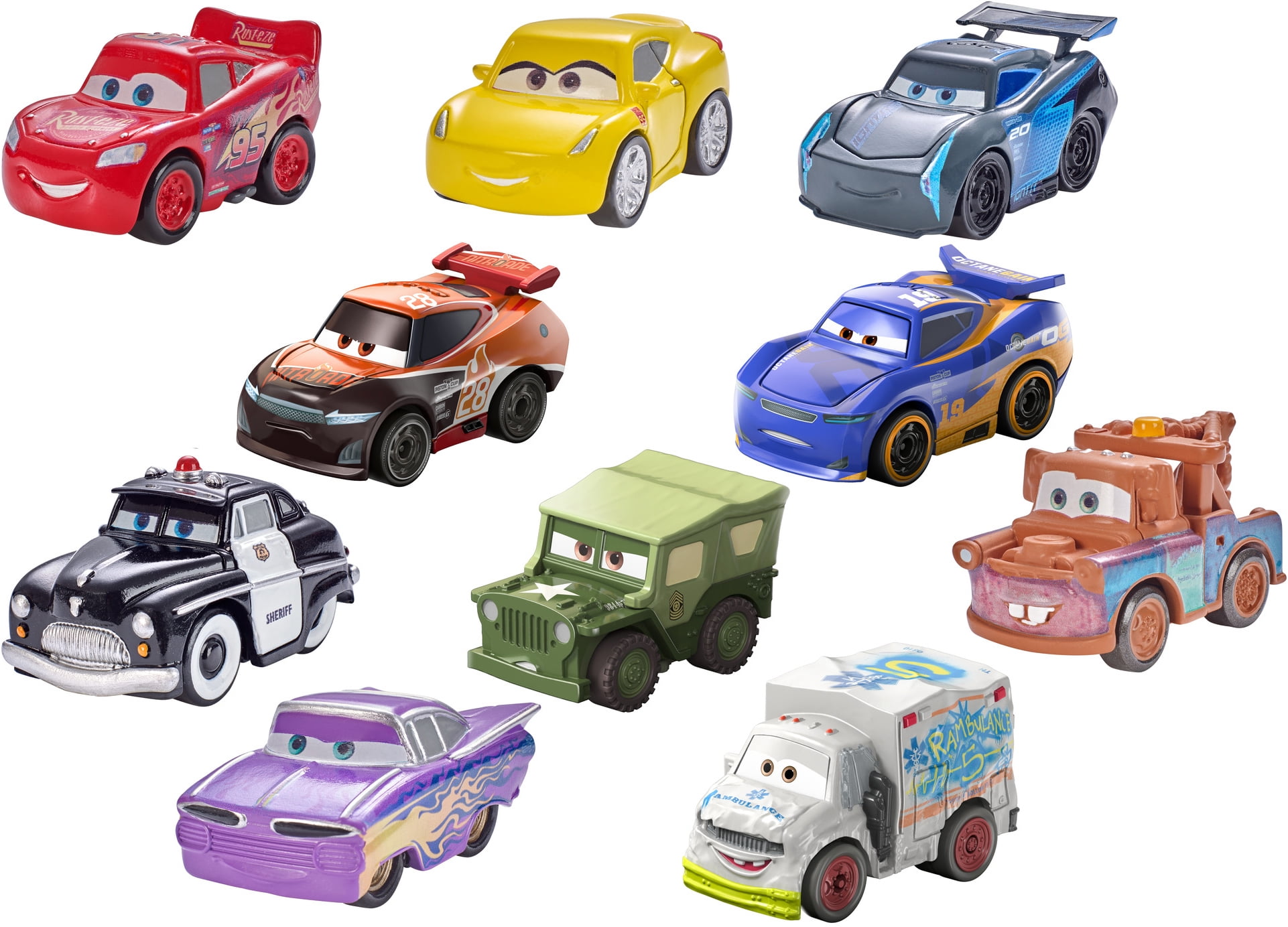 Disney/Pixar Cars Mini Racers 10-Pack Assortment Parent - Walmart.com