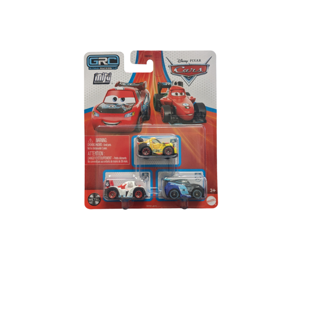 Disney Pixar Cars Mini Racers 3-Pack Metal Vehicles Shu Miguel Jackson ...