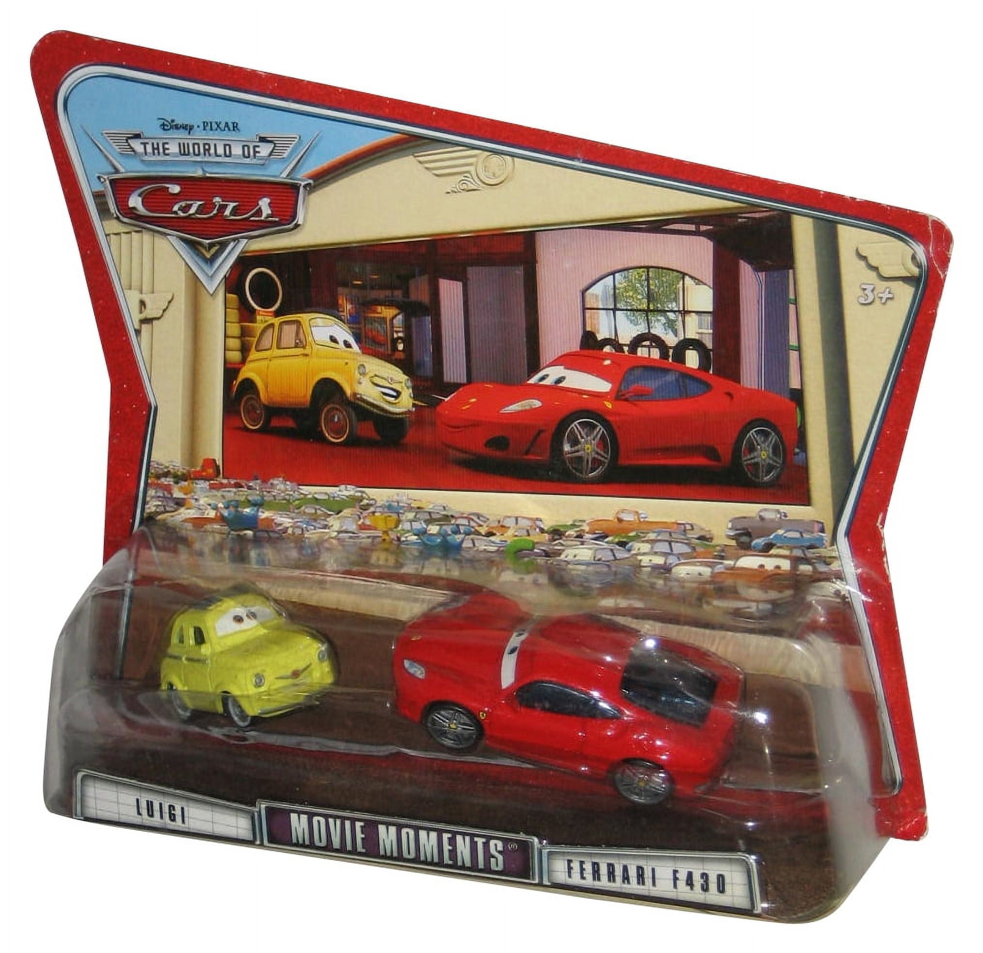Disney Pixar Cars Movie Moments Luigi and Ferrari F430 Toy Car Set ...