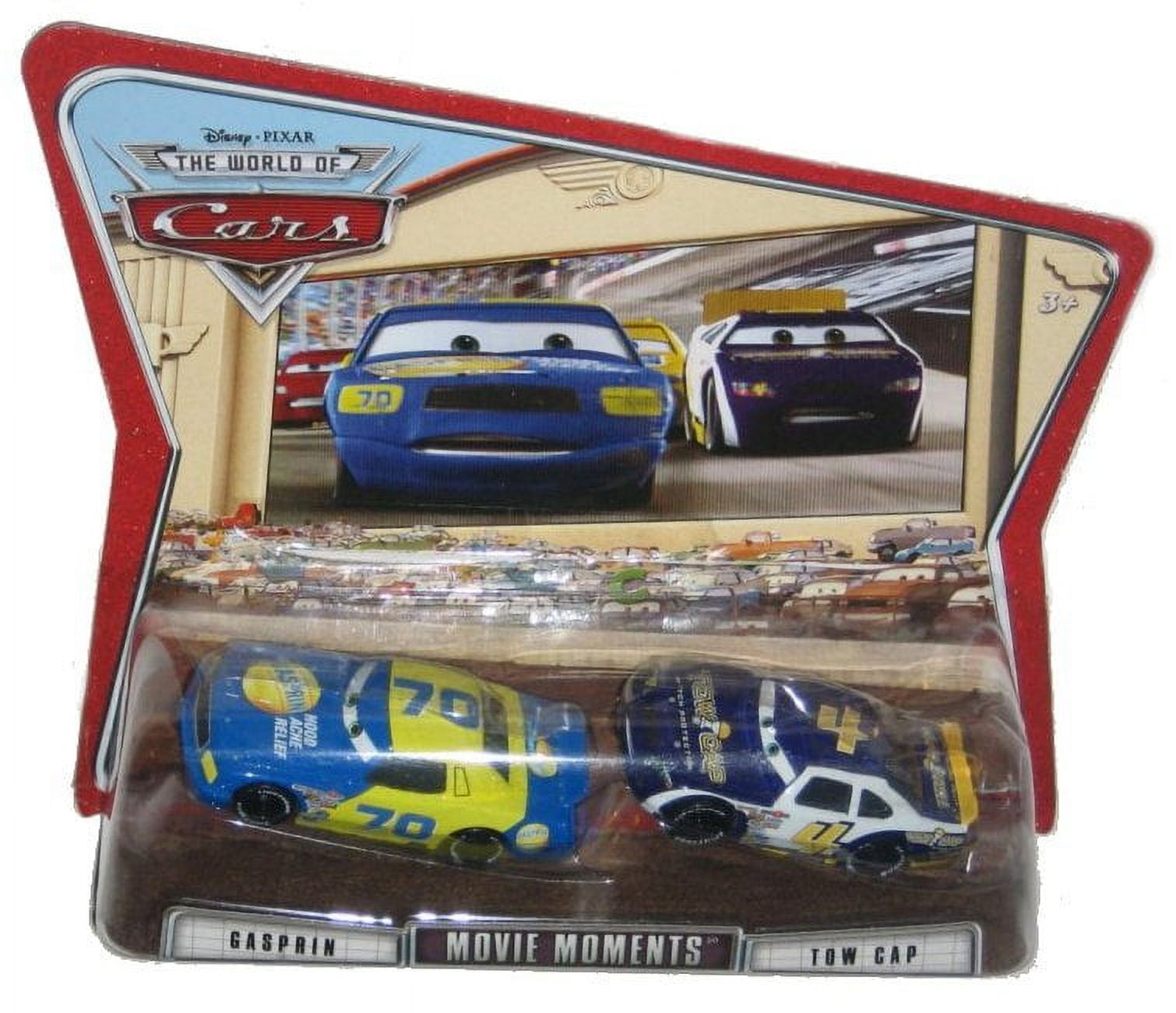 Disney Pixar Cars Movie Moments Vehicle 2-Pack, Tow Cap and Gasprin ...