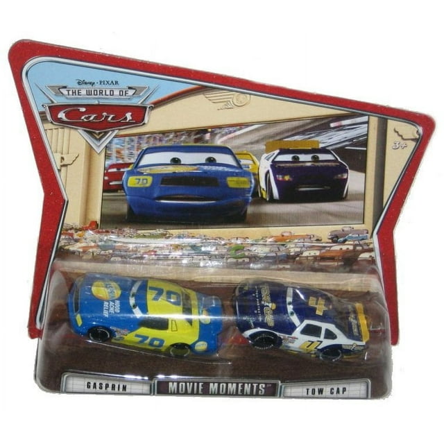 Disney Pixar Cars Movie Moments Vehicle 2-Pack, Tow Cap and Gasprin ...