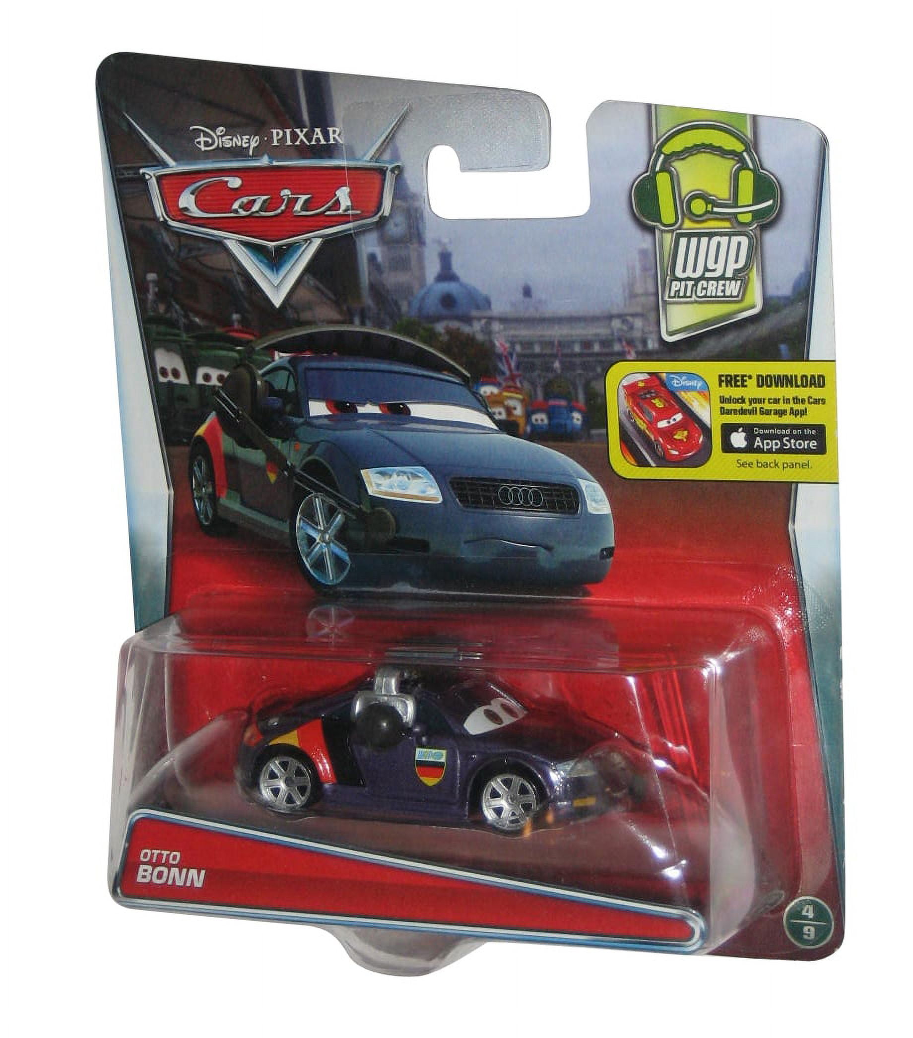 Disney Pixar Cars Movie Otto Bonn WGP Pit Crew Die Cast Toy Car ...