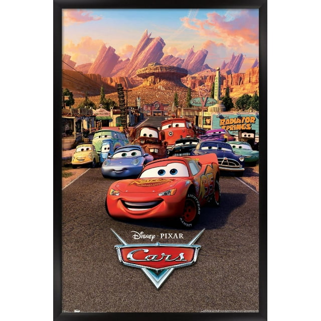 Disney Pixar Cars - One Sheet Wall Poster, 14.725" x 22.375" Framed ...