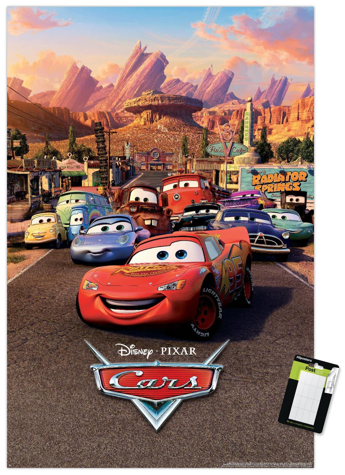 Disney Pixar Cars - One Sheet Wall Poster, 22.375" x 34" - Walmart.com