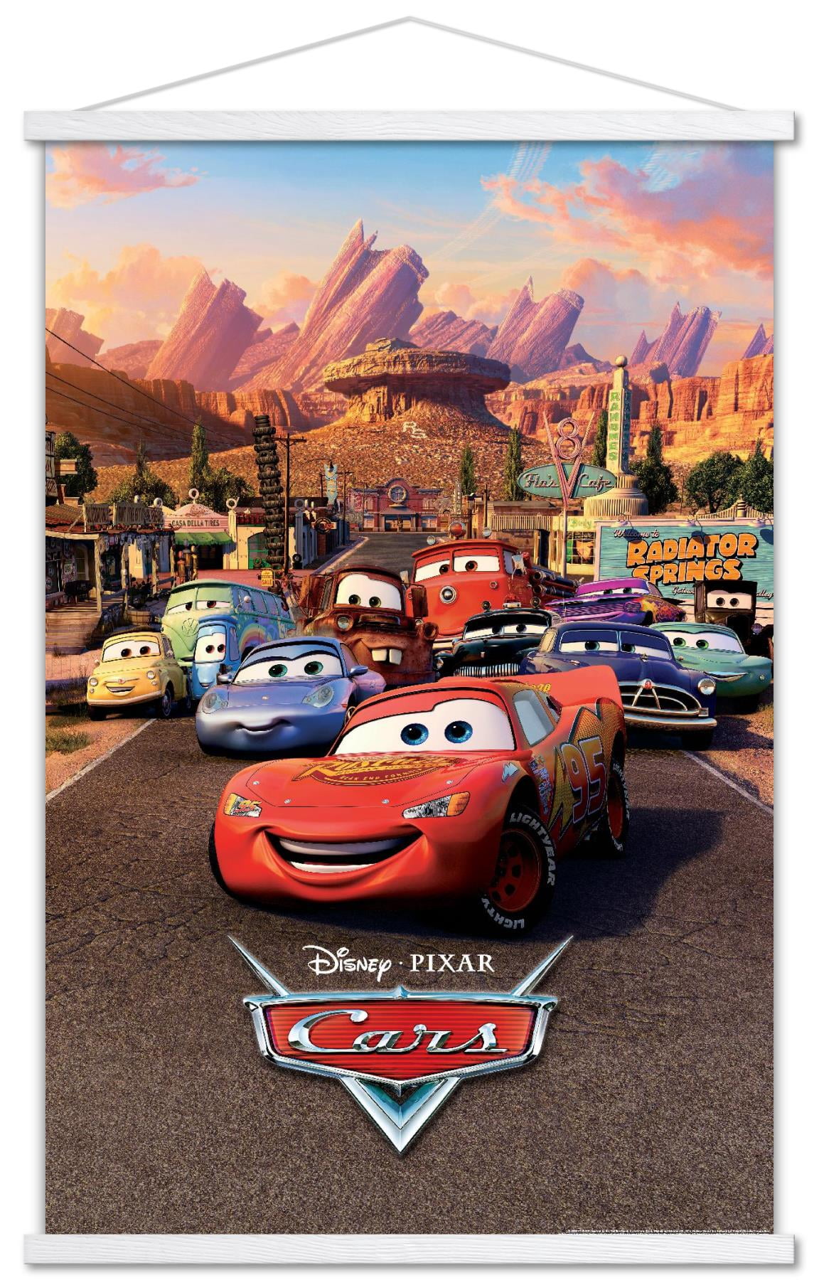 Disney Pixar Cars - One Sheet Wall Poster with Magnetic Frame, 22.375 ...