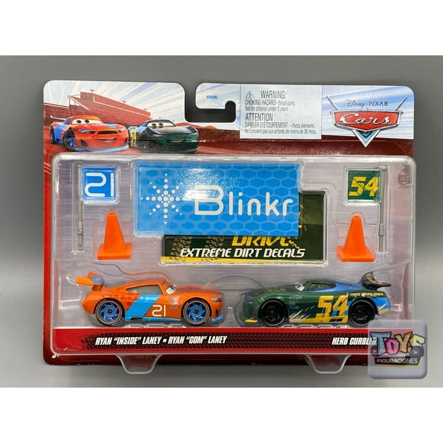 Disney Pixar Cars RYAN "INSIDE" LANEY & HERB CURBLER 8 - Walmart.com