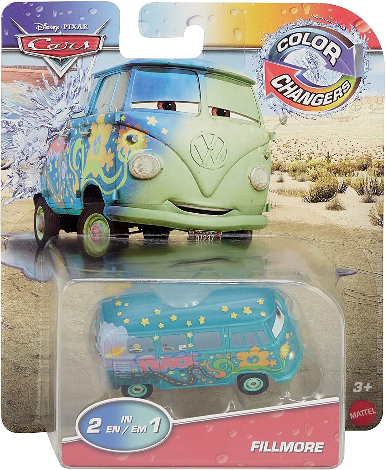 Disney Pixar Cars Fillmore #14 Color Changing Die Cast Toy Car ...