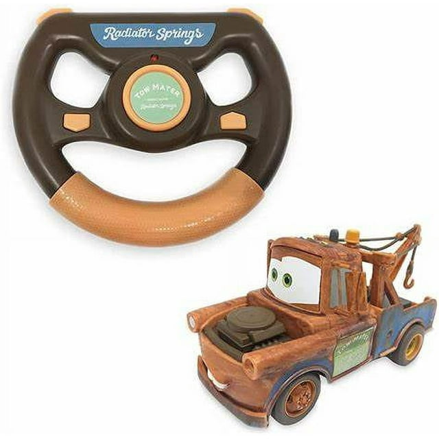 Disney Pixar Cars Kids Radio Racer RC Tow Mater Vehicle with Wheel ...