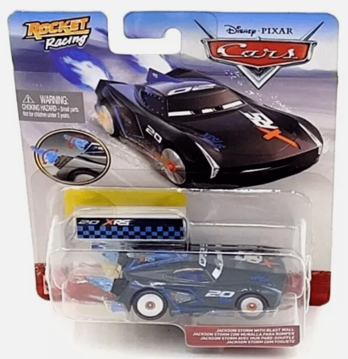 Disney Pixar Cars Rocket Racing Jackson Storm with Blast Wall Die-Cast ...