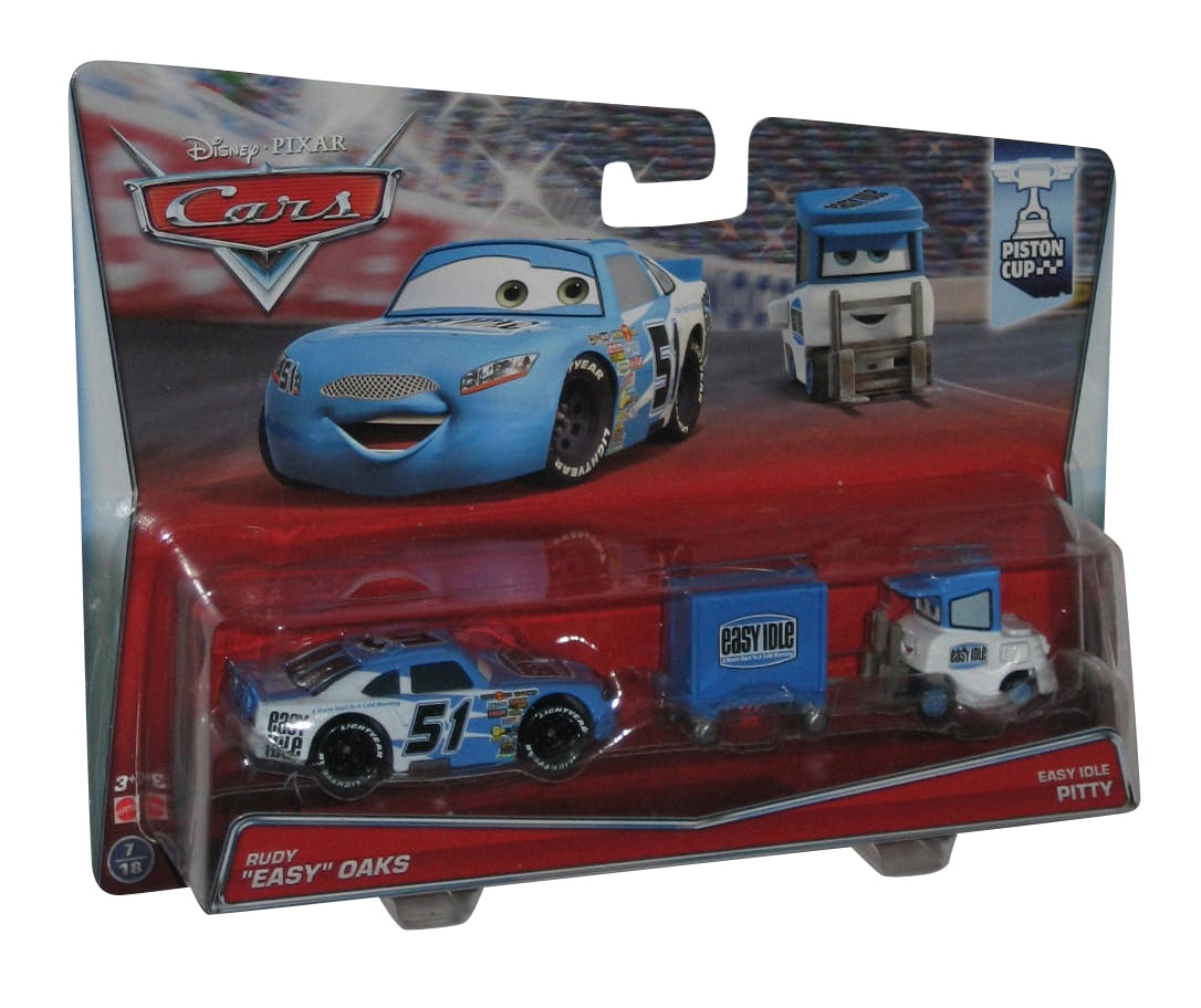 Disney Pixar Cars Ruby Easy Oaks and Easy Idle Pitty Piston Cup Toy Car ...