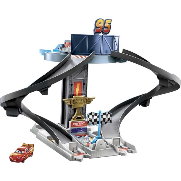 Disney Pixar Cars Rust-Eze Racing Tower Race Car Track Set For Movie ...