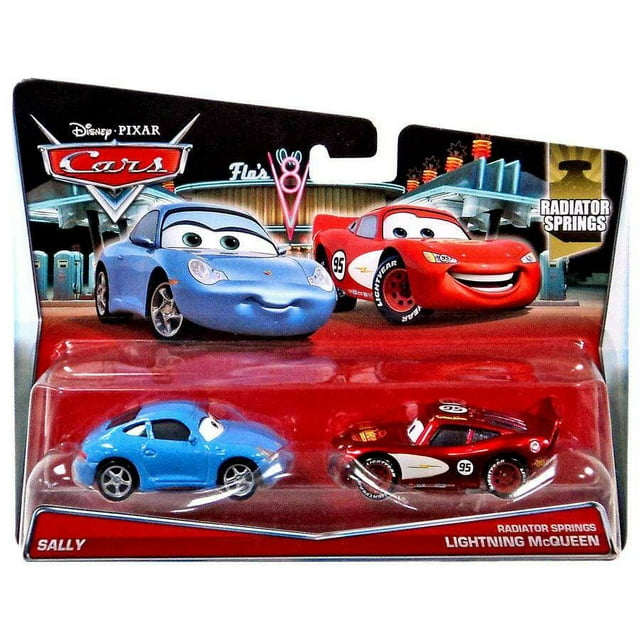 Disney / Pixar Cars Sally & Radiator Springs Lightning McQueen Diecast Car 2-Pack - Walmart.com