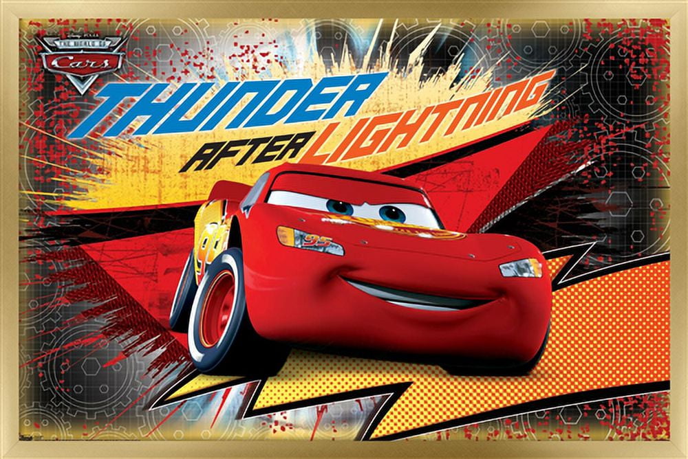 Disney Pixar Cars - Thunder After Lightning Wall Poster, 22.375" x 34 ...