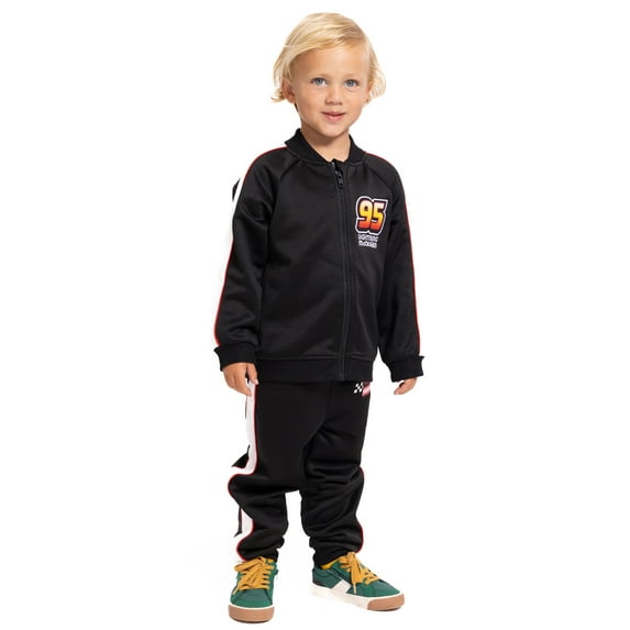 Disney Pixar Cars Toddler Boys Track Jacket and Jogger Pants Set, 2-Piece, Sizes 12M-5T ...