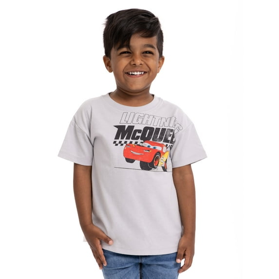 Disney Pixar Cars Toddler Boys Graphic Tee, Sizes 12M-5T, Cotton Blend, Short Sleeve - Walmart.com