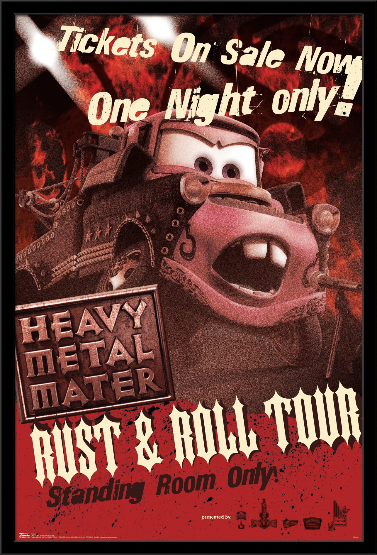 Disney Pixar Cars Toons - Heavy Metal Mater Wall Poster, 22.375" x 34 ...