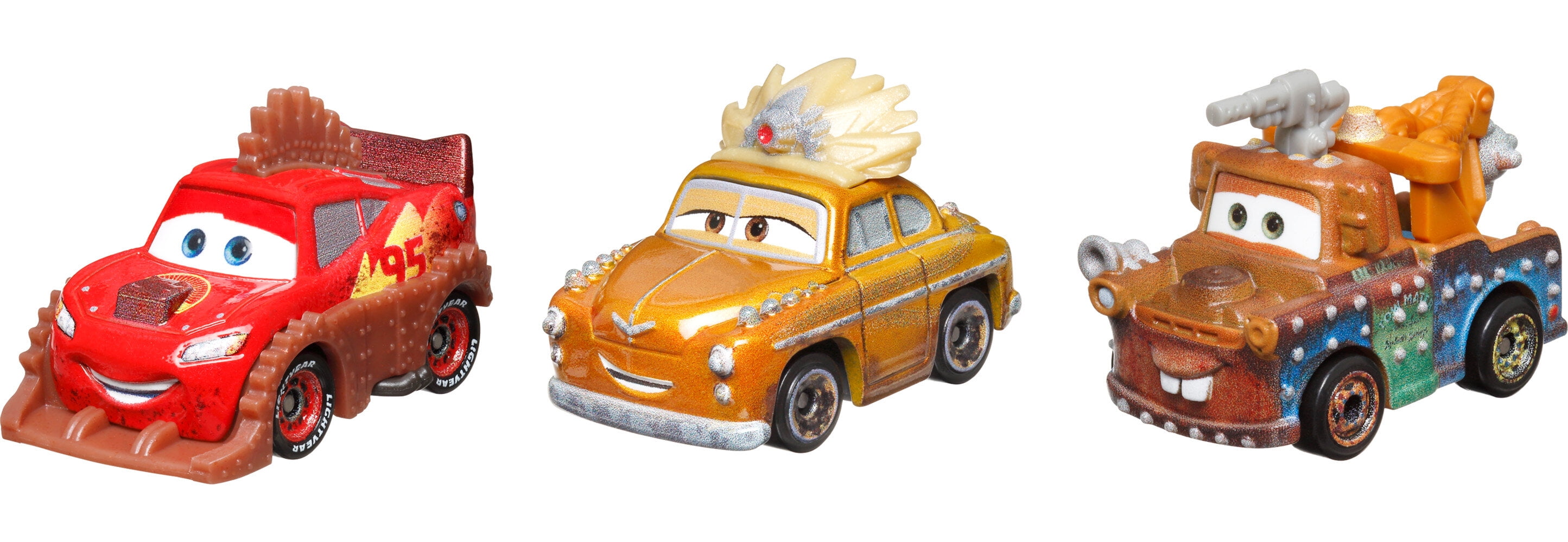 Disney Pixar Cars Toys, Mini Racers 3-Pack Metal Toy Cars - Walmart.com