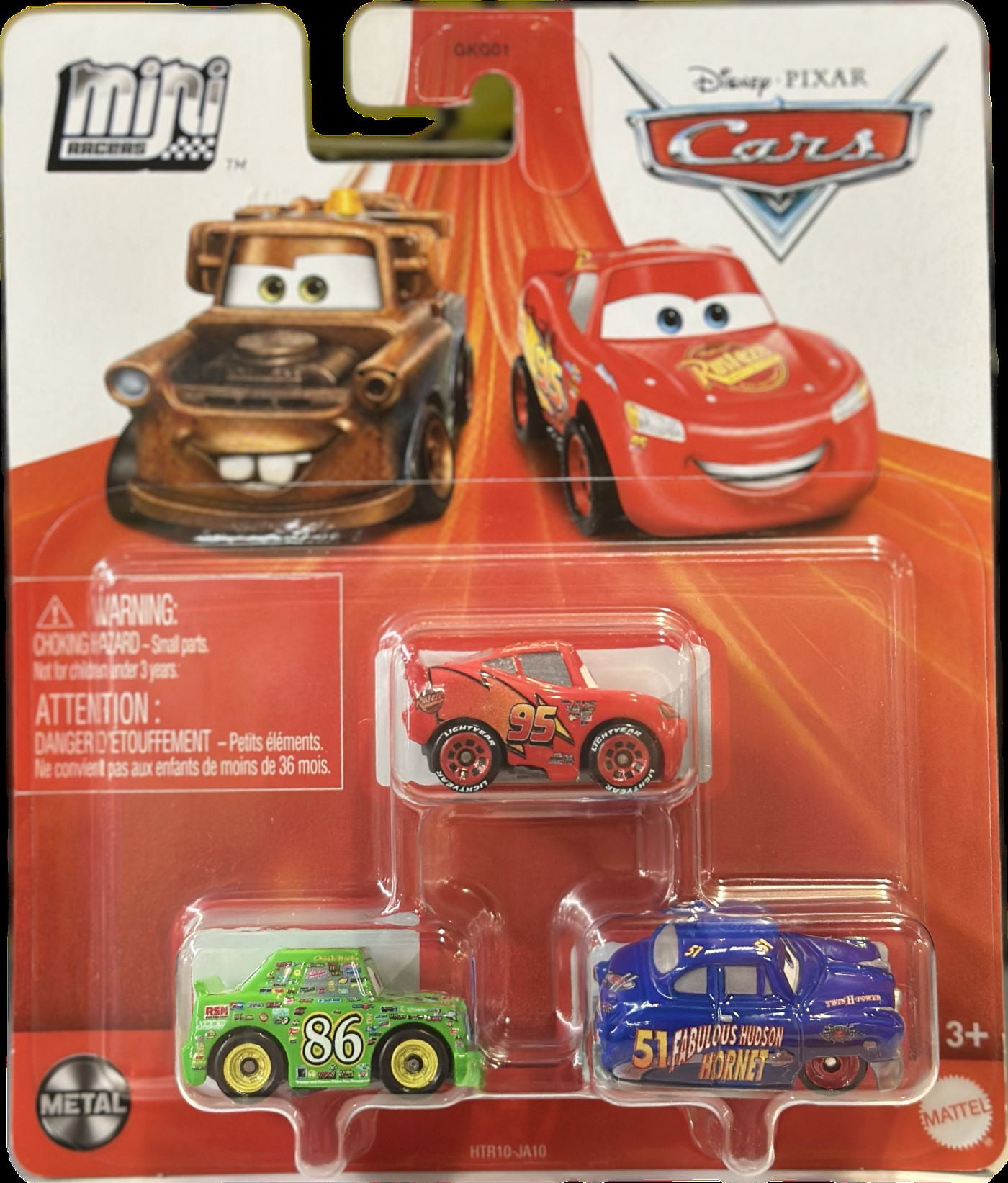 Disney Pixar Cars Toys, Mini Racers 3-Pack Metal Toy Cars - Walmart.com