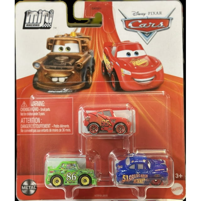 Disney Pixar Cars Toys, Mini Racers 3-Pack Metal Toy Cars - Walmart.com