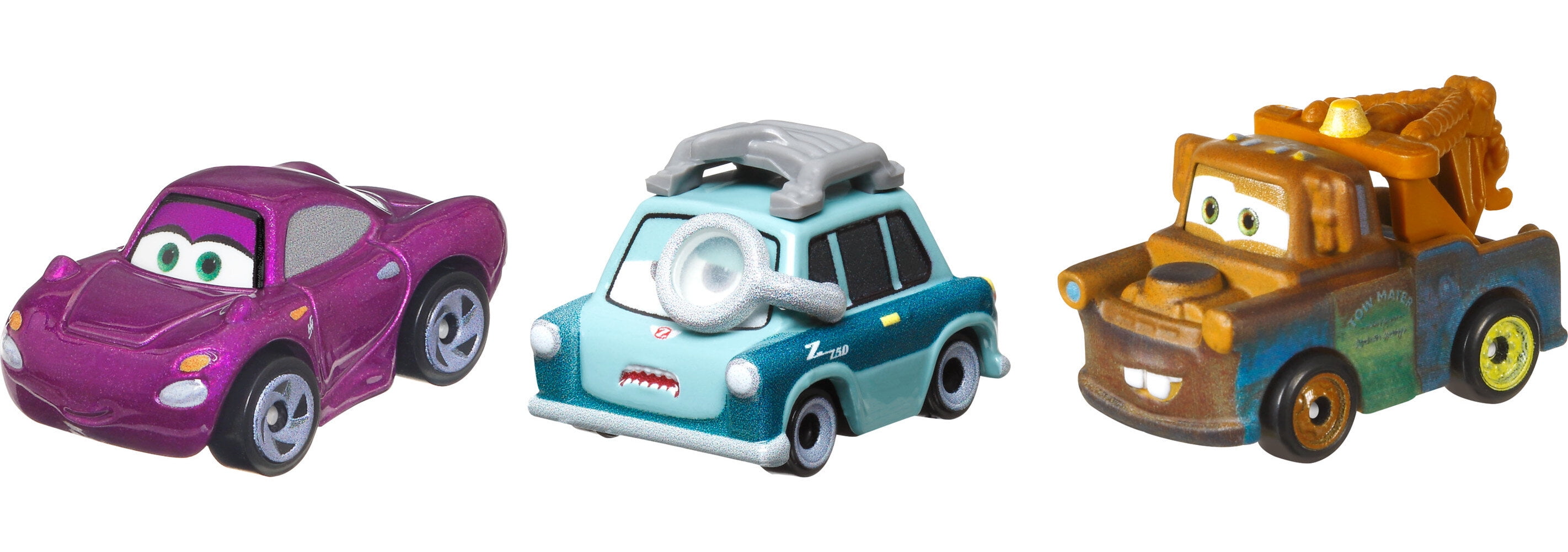 Disney Pixar Cars Toys, Mini Racers 3-Pack Metal Toy Cars - Walmart.com