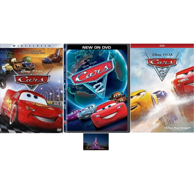 Disney Pixar Cars Trilogy Cars 1 One 2 Two 3 Three 3 DVD Set Bundled ...