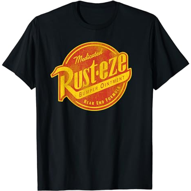 Disney Pixar Cars Vintage Rust-eze Ointment Faded Logo T-Shirt ...