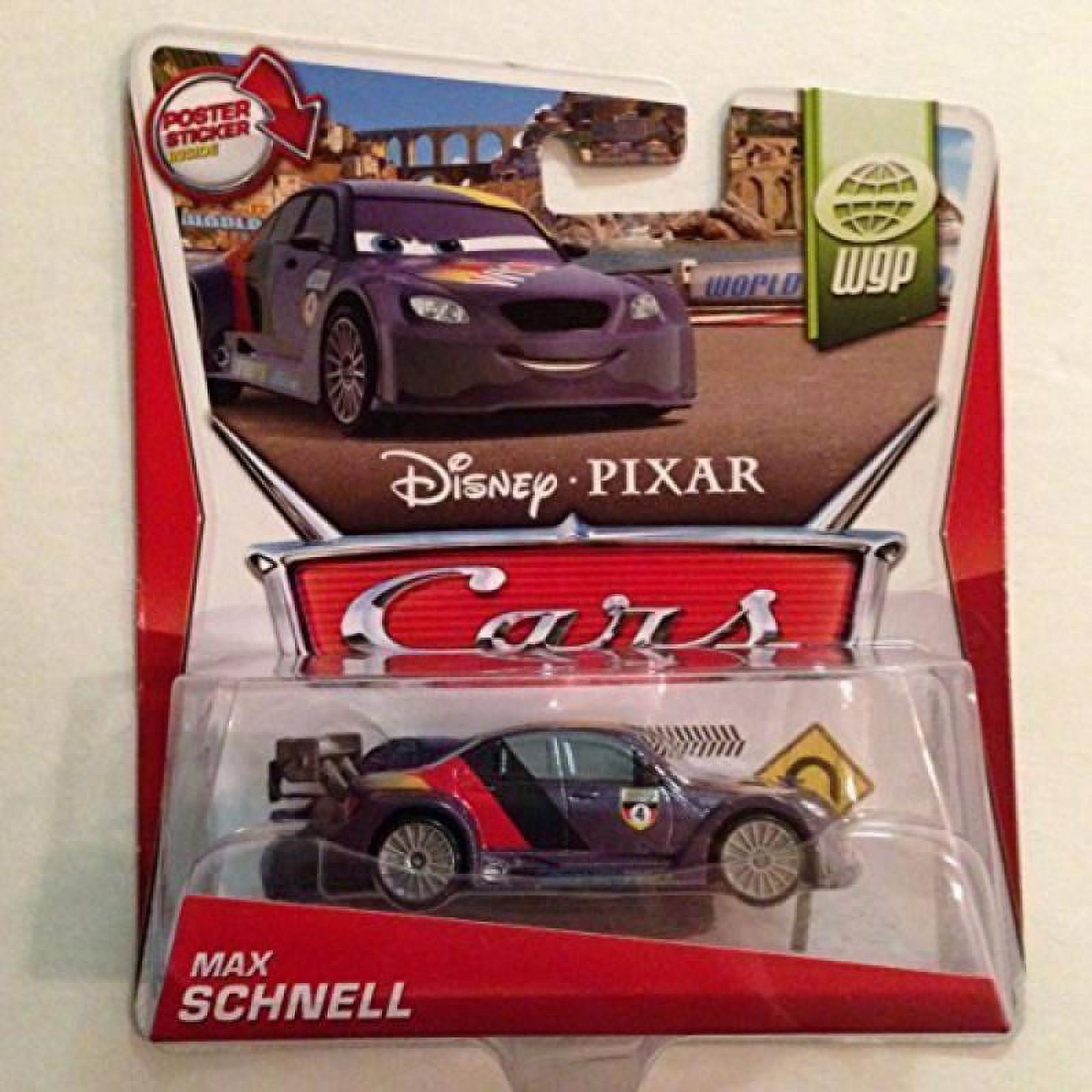 Disney Pixar Cars WGP Max Schnell #4/15 Poster Sticker Inside Card ...