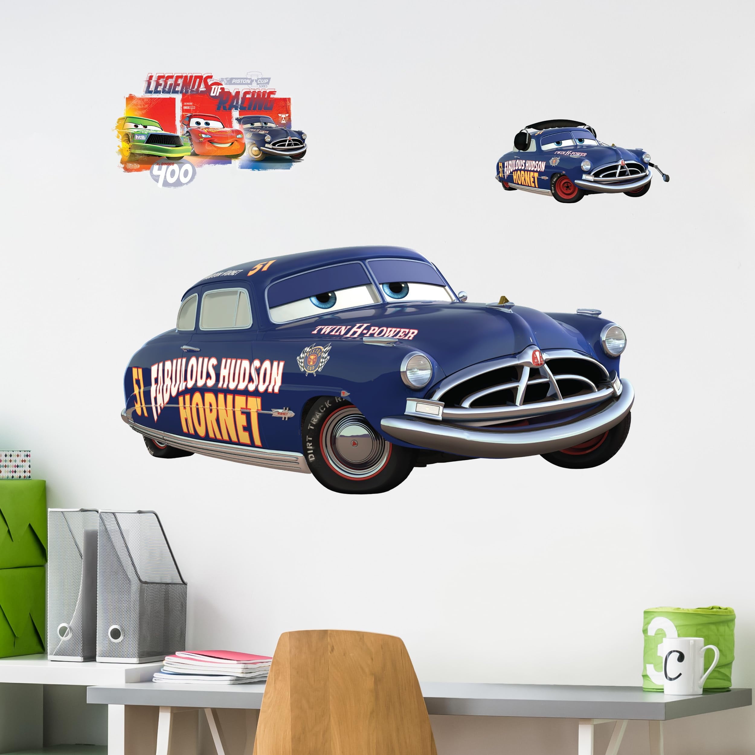 Disney Pixar Cars Wall Decals - Large Doc Hudson Vinyl Stickers for ...