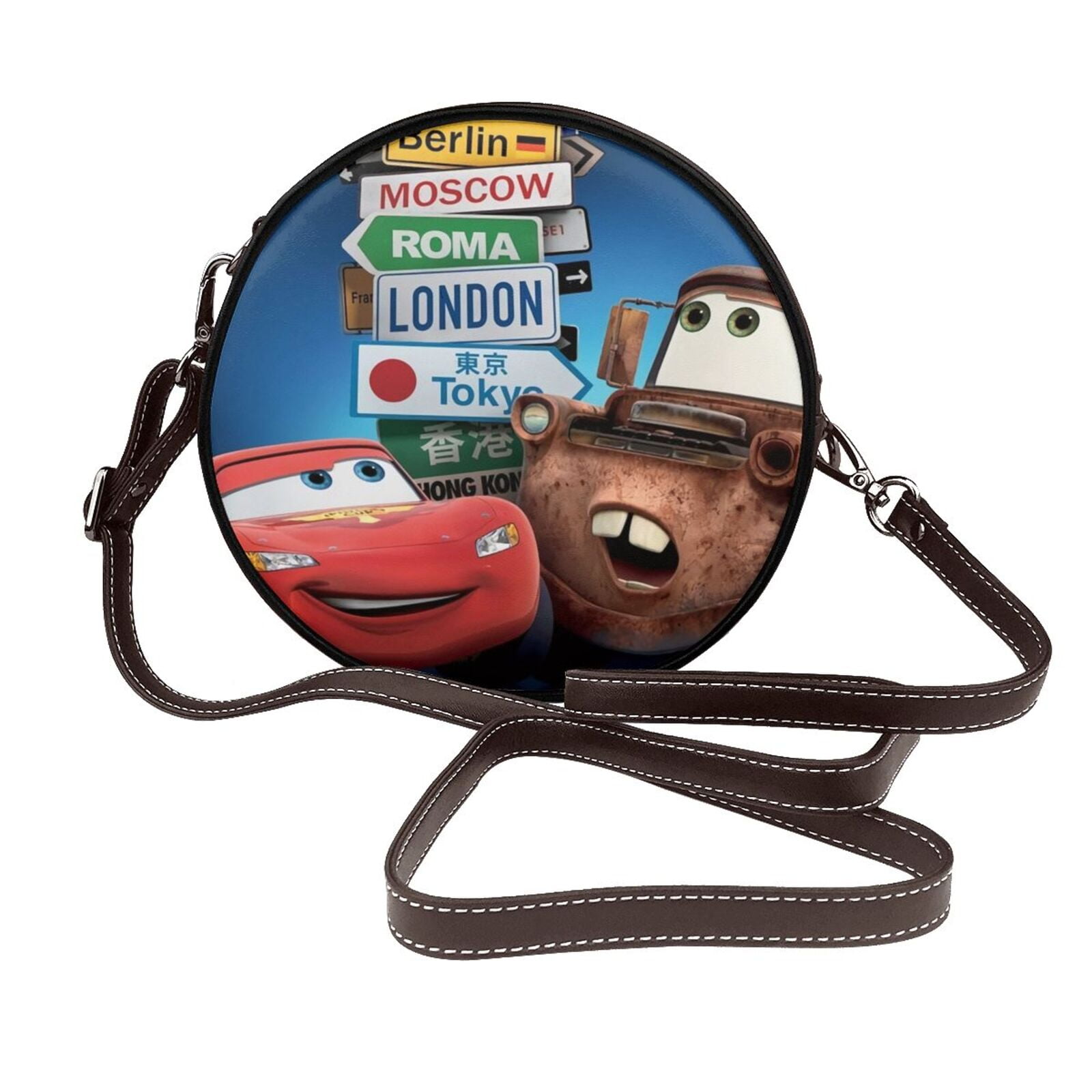 Disney Pixar Cars Women'S Crossbody Bag, Fashion Multi-Purpose Leather ...