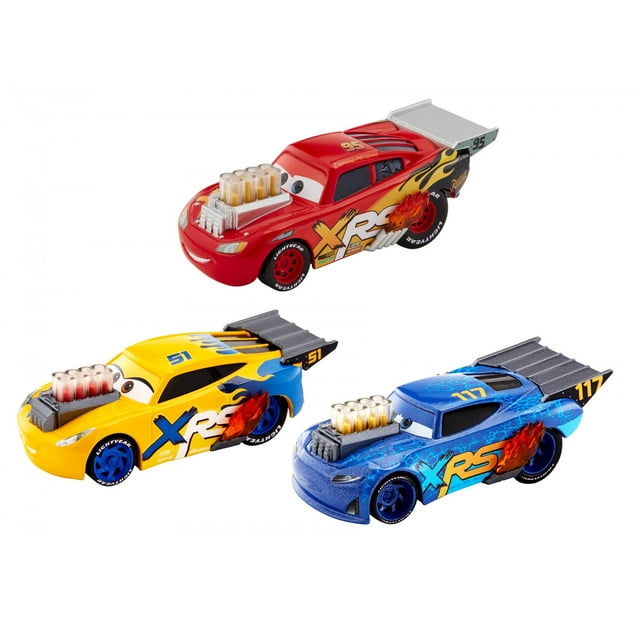 Disney Pixar Cars XRS Drag Racing 3-Pack Vehicle Set - Walmart.com