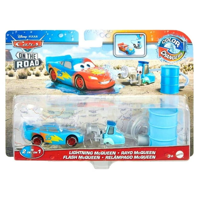 Disney Pixar's Lightning McQueen Diecast Toy Car with Guido and Color Changing Feature - Walmart.com