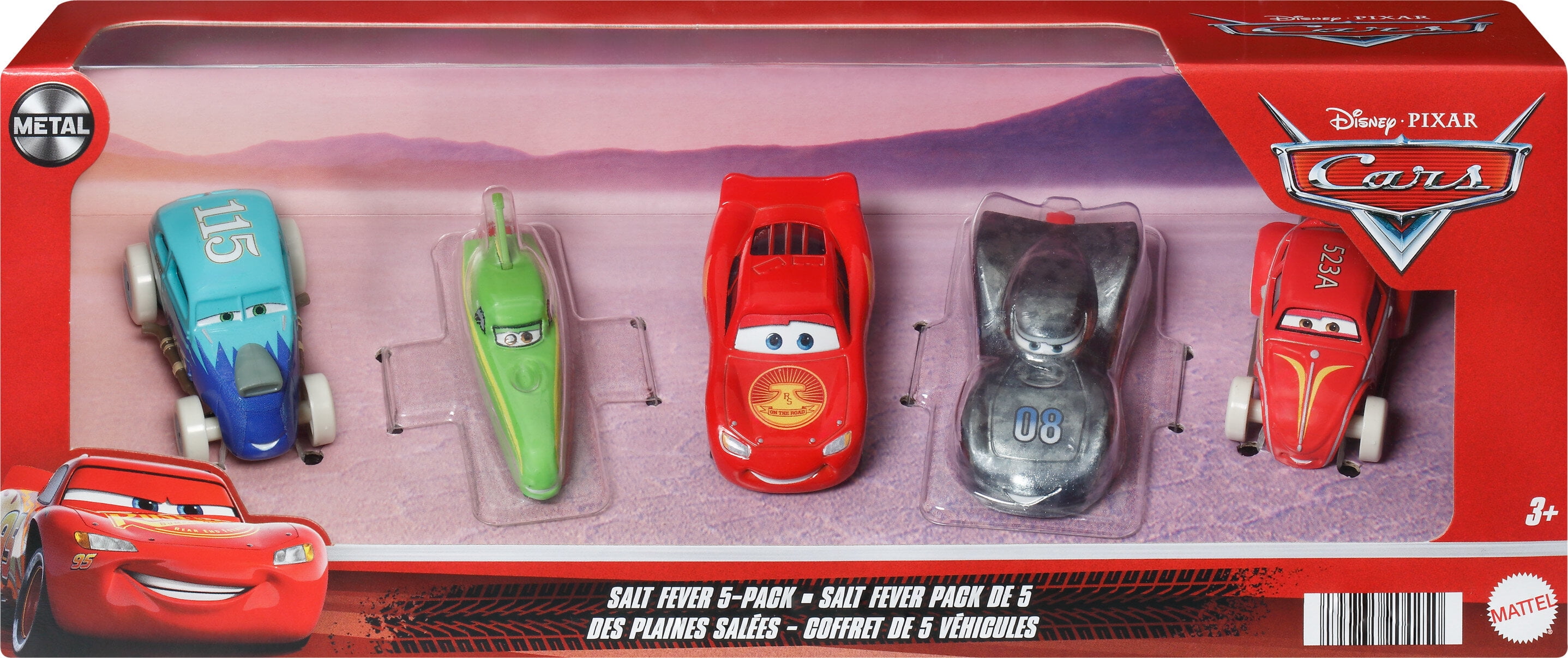 Disney Pixar Cars on the Road Salt Fever 5-Pack of 1:55 Scale Toy Cars ...