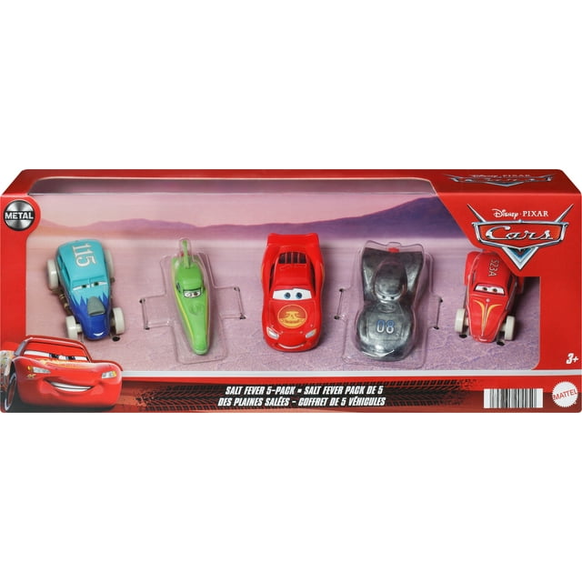 Disney Pixar Cars on the Road Salt Fever 5-Pack of 1:55 Scale Toy Cars ...