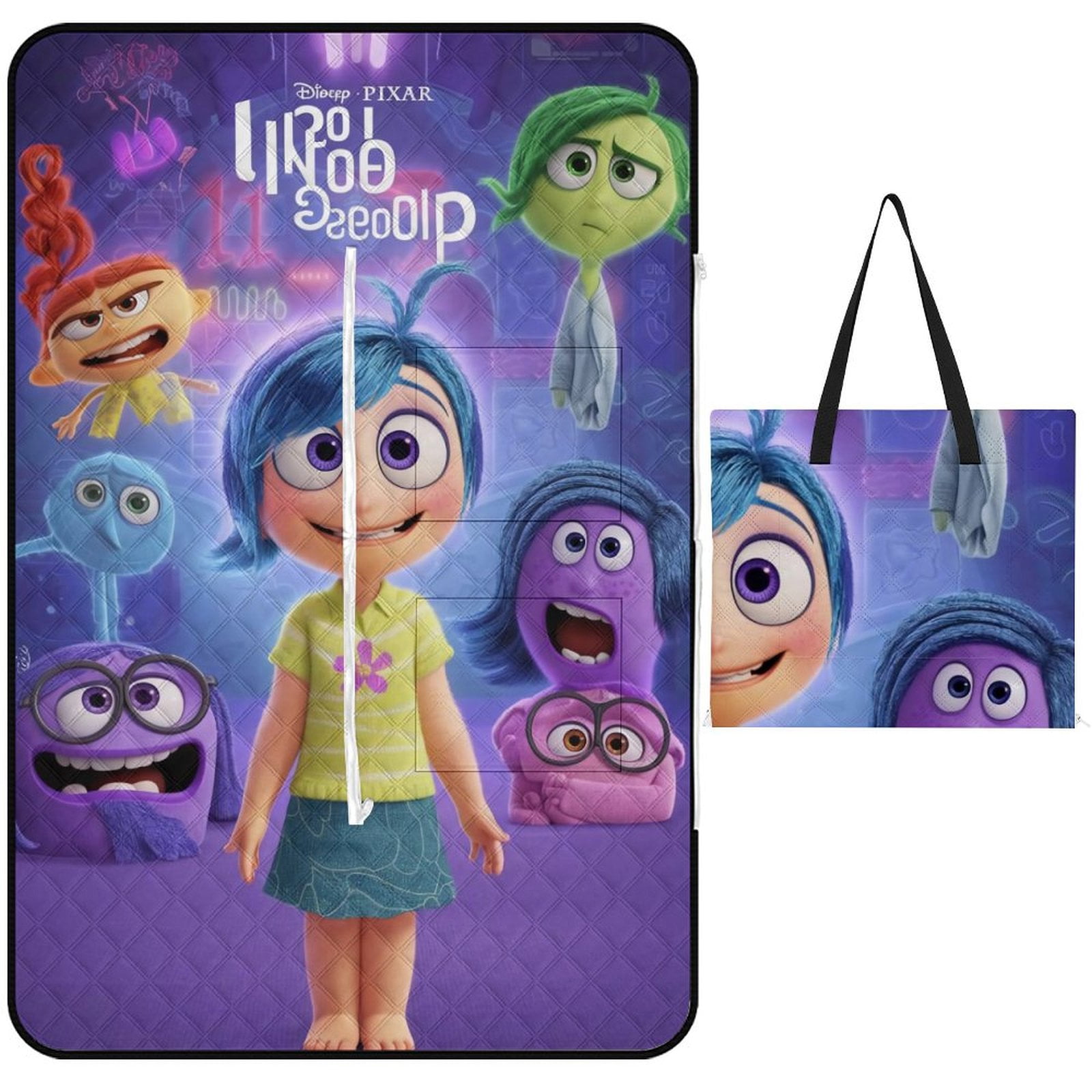 Disney-Pixar Cartoon Inside Out Extra Large Picnic Blanket Waterproof ...